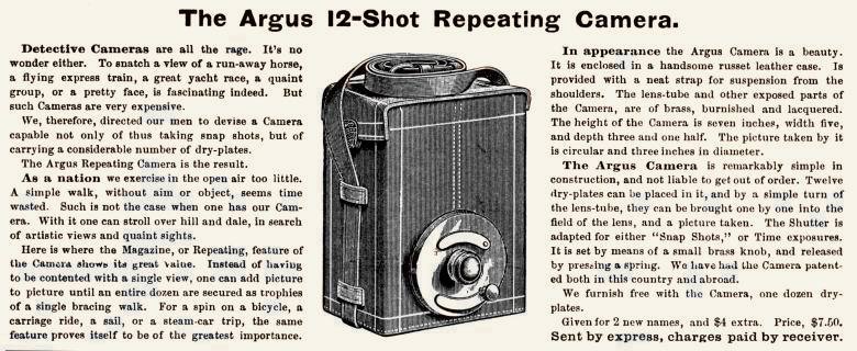 Argus 12-Shot Repeating Camera References